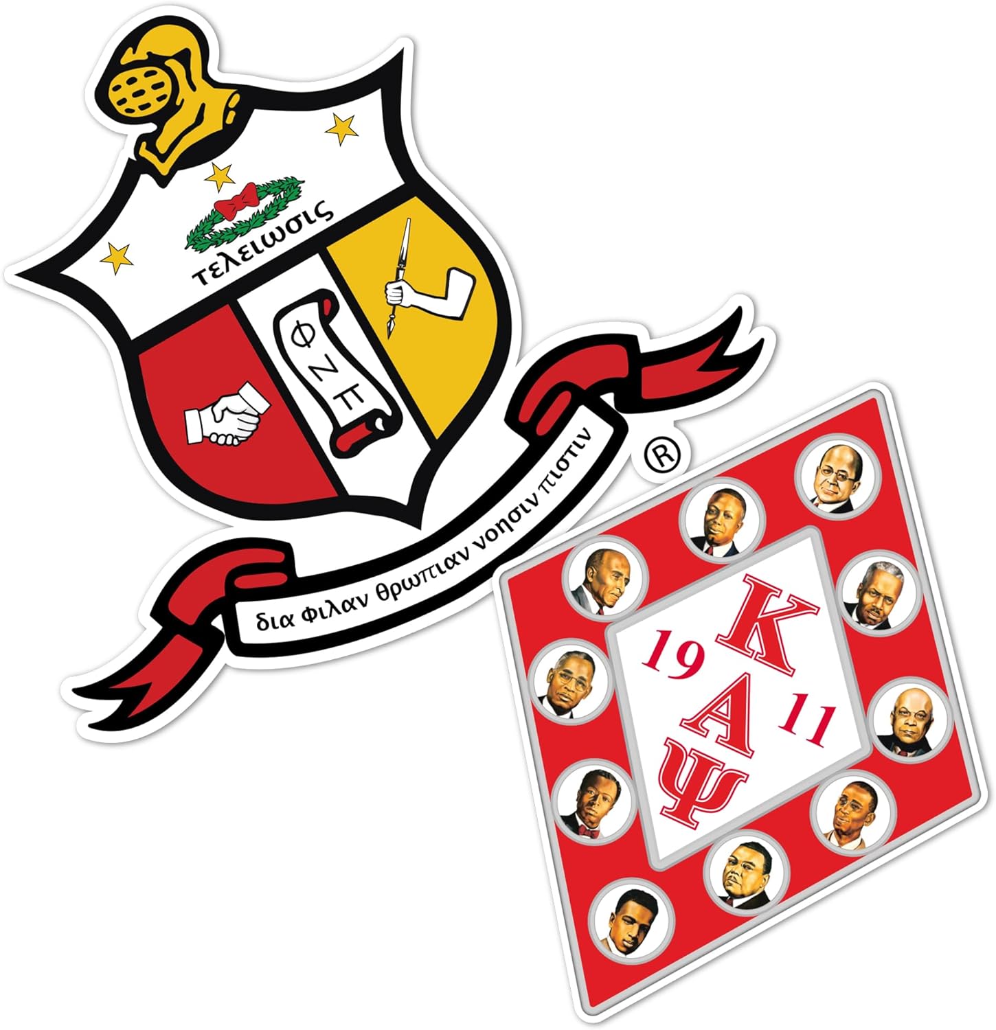 Kappa Alpha Psi Sticker 4 inch Founders – Shop Kappa